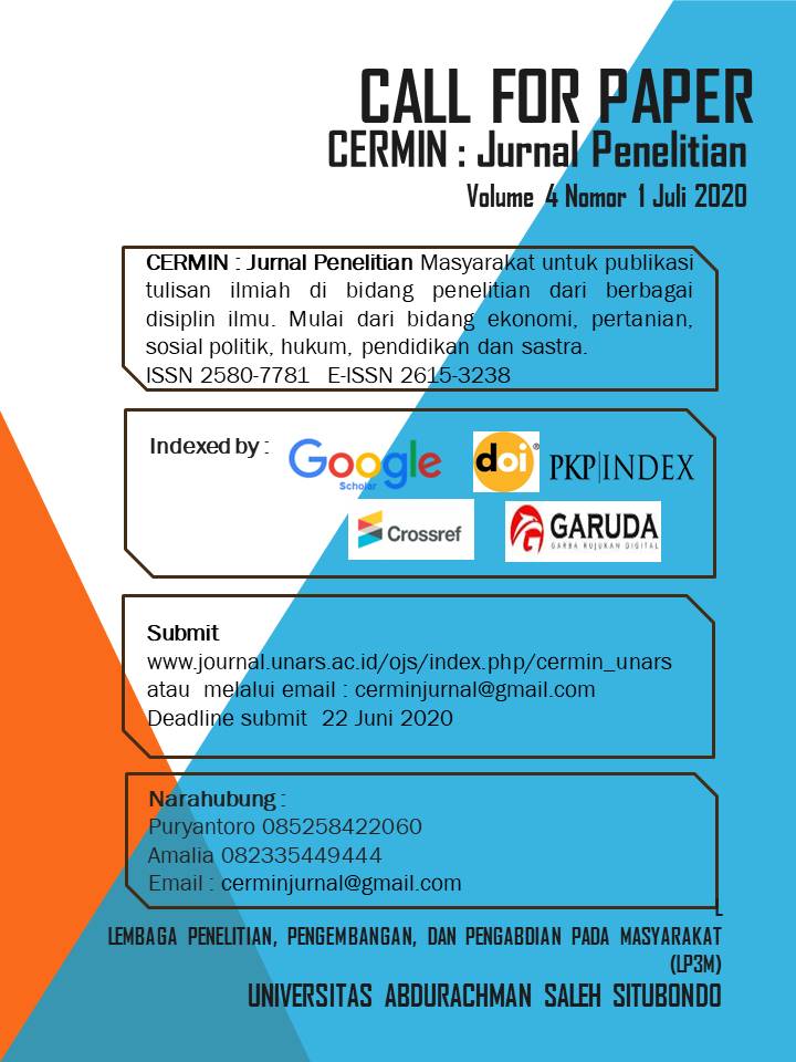 Call For Paper Jurnal Cermin Vol 4 No 1, Juli 2020 – Lembaga Penelitian ...
